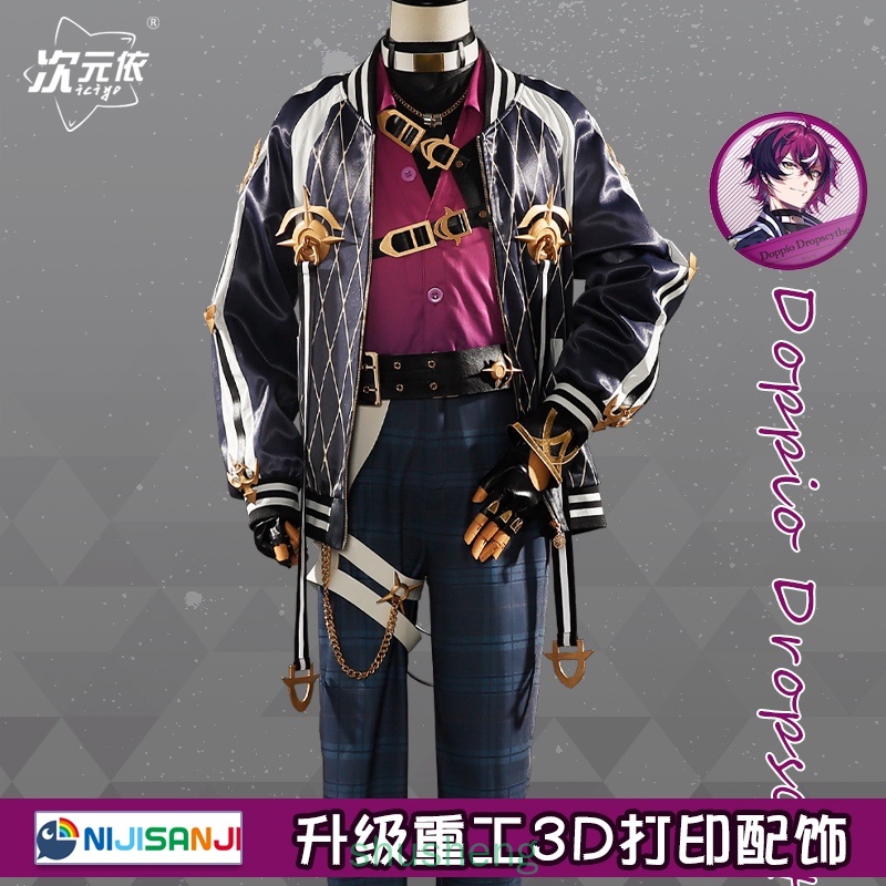 ICIYO Vtuber XSOLEIL Phase 7 Doppio Dropscythe cosplay Clothing set ...