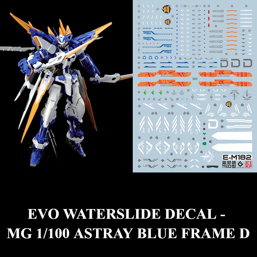 [EVO] Waterslide Decal - [MG182] MG 1/100 MBF-P03D Gundam Astray Blue ...