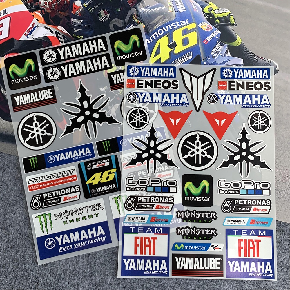 YAMAHA-For Reflective Car Motorcycle Whole SET Sticker Decals Yamaha ...