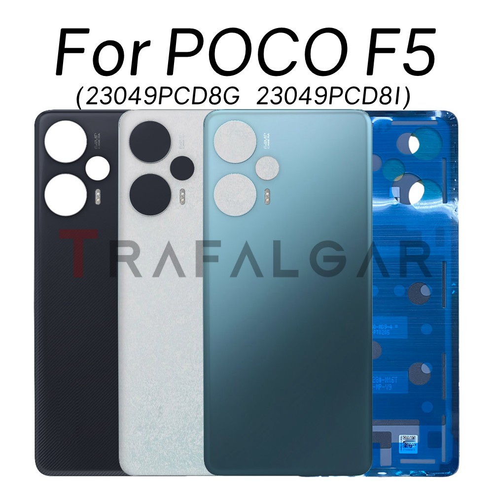 Plastic Back Cover For Xiaomi Poco F5 5G Battery Door Rear Housing Case ...