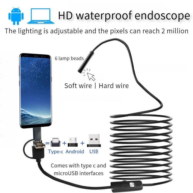 HD endoscope, engineering maintenance detector, waterproof camera ...