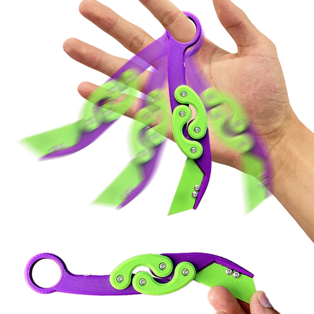 3D Gravity Folding Claw Knifes Folding Butterfly Claw Gravity Knifes ...