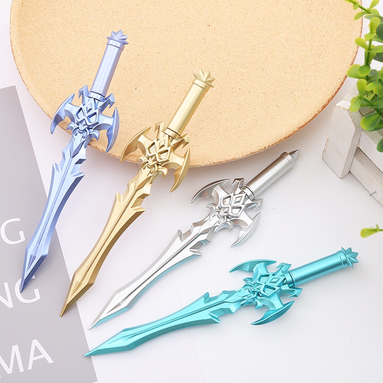 Creative Sword Gel Pen Cartoon Game Weapon Modeling Student Ball Pen ...