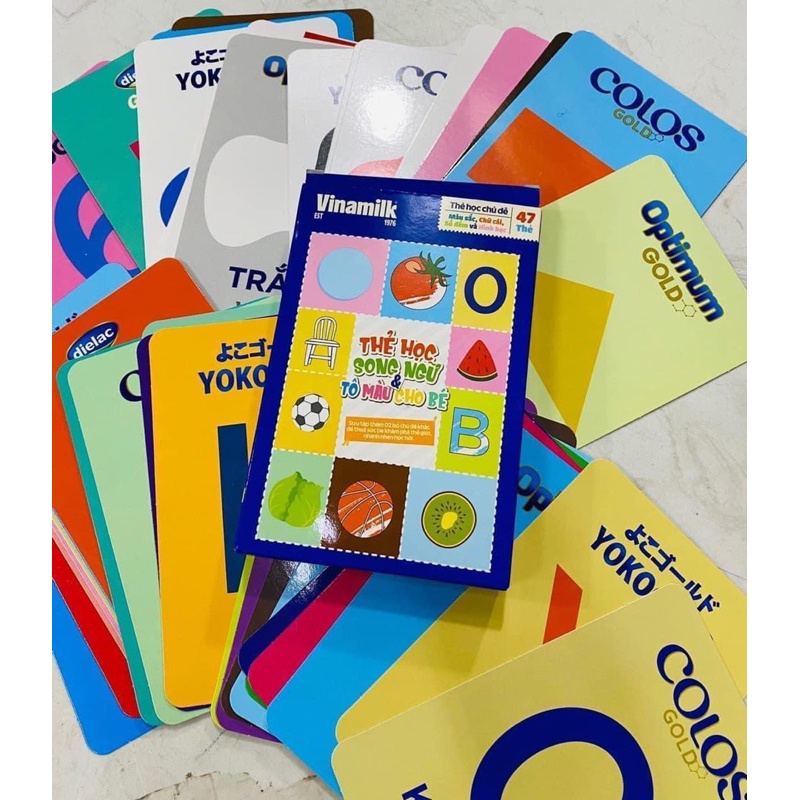 Vinamilk 47-card bilingual learning cards (bilingual learning cards ...