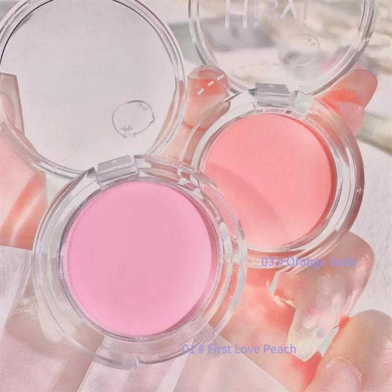 Blush With Natural Texture And Makeup Rose Diamond Powder Blusher Pink ...