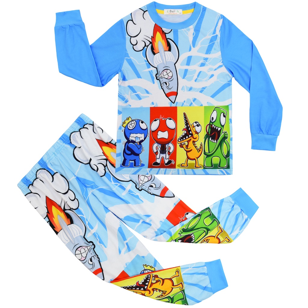 Roblox rainbow friends Kids Baby Homewear Set Autumn Winter Cartoon ...