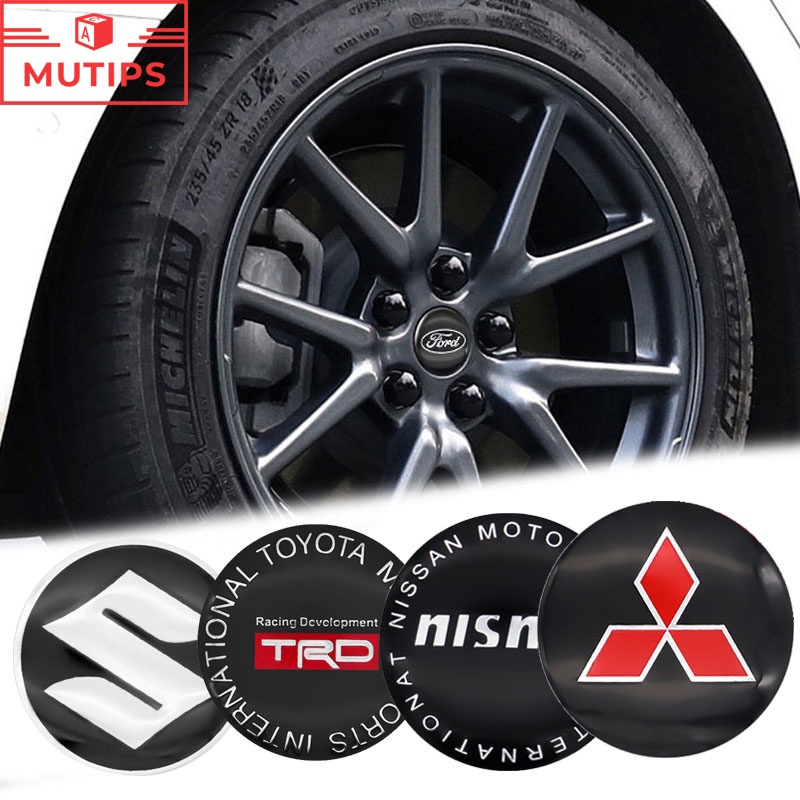 4Pcs/set 56mm Car Wheel Hub Cap Sticker Metal Emblem Stickers For Wigo ...