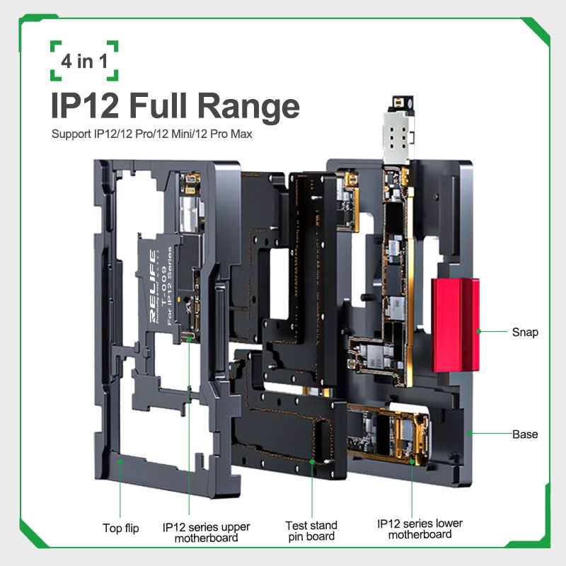 RELIFE T-009 T-007 Motherboard Mid-level Test Stand for IP11PM IP12/12 ...