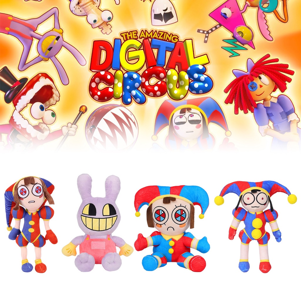 The Amazing Digital Circus Plush Toy Jax and Pomni Cute Stuffed Figure ...