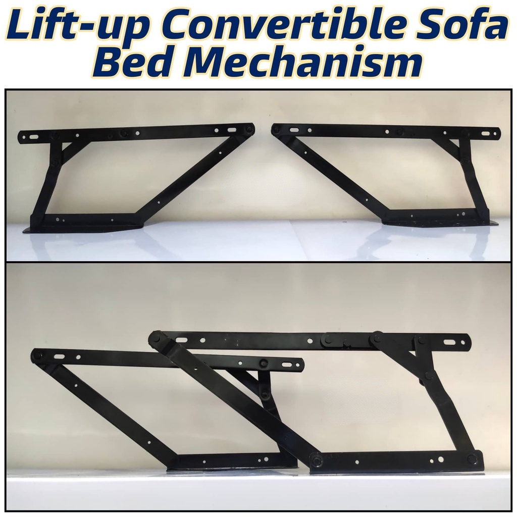 1 Pair Lift Up Convertible Sofa Bed Mechanism Hardware Spring Hinge ...