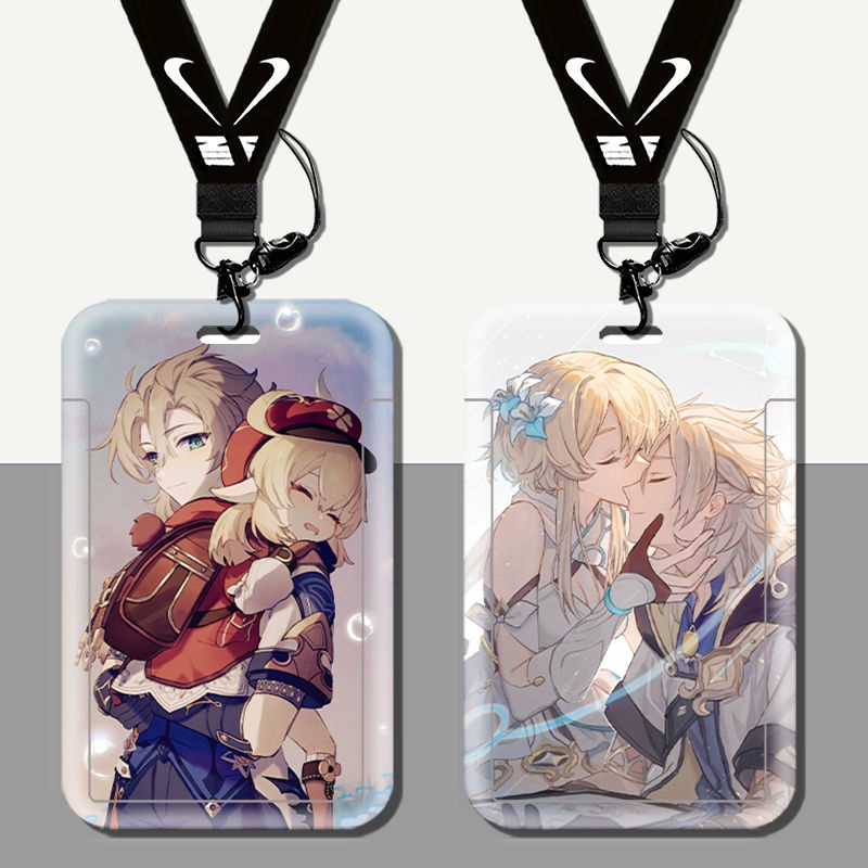 Genshin Impact Albedo Ins Version Custom Student School ID Card Holder ...