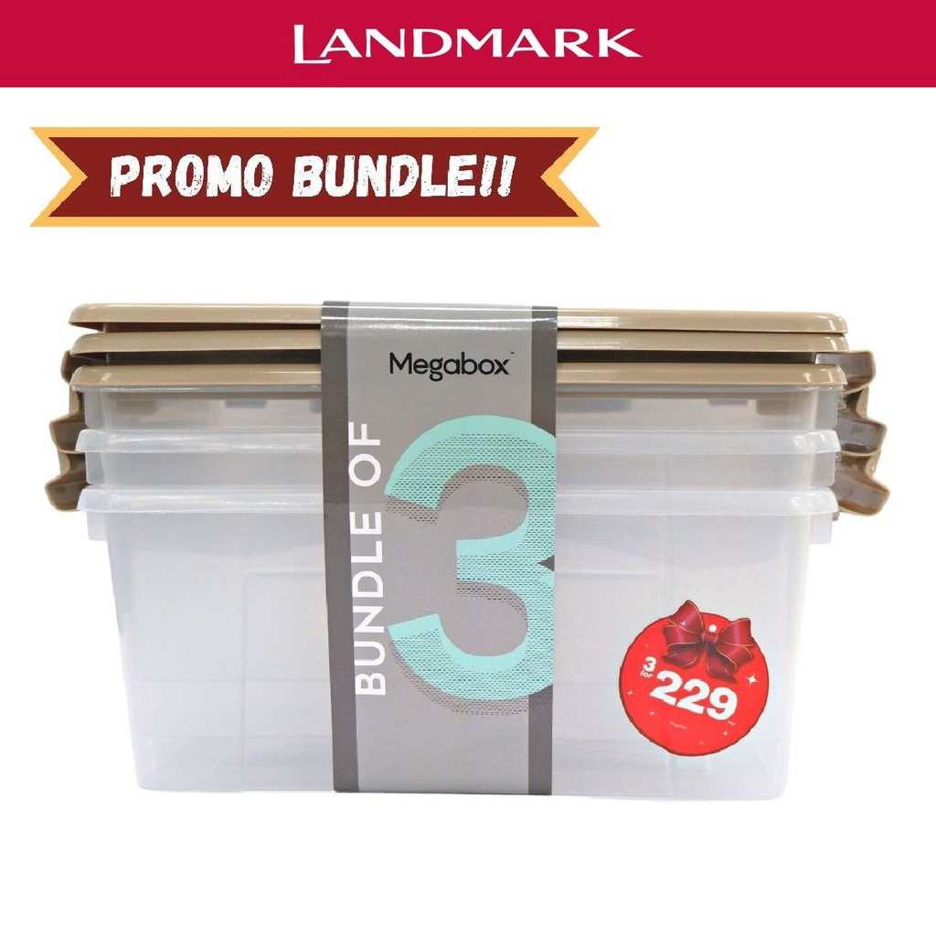 Megabox Carri-Mi Series Storage Box 5L Set of 3 | Shopee Philippines