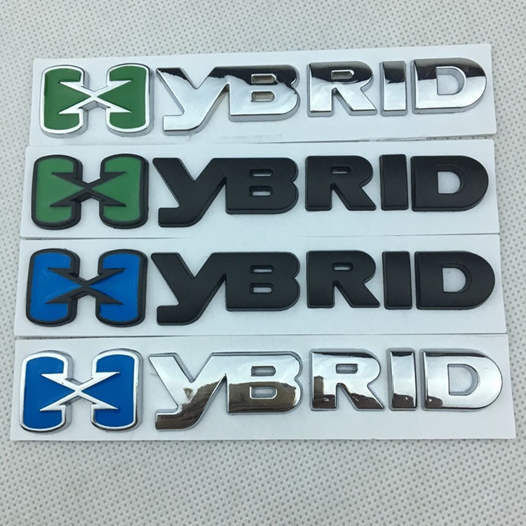 Hybrid letter emblem sticker for Toyota RAV4 Camry Innova Vios Rush ...