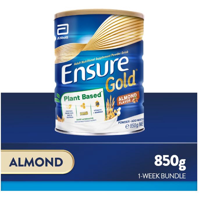 【hot sale】 Ensure Gold HMB Plant Based Almond 850g(FEB 2024 exp ...
