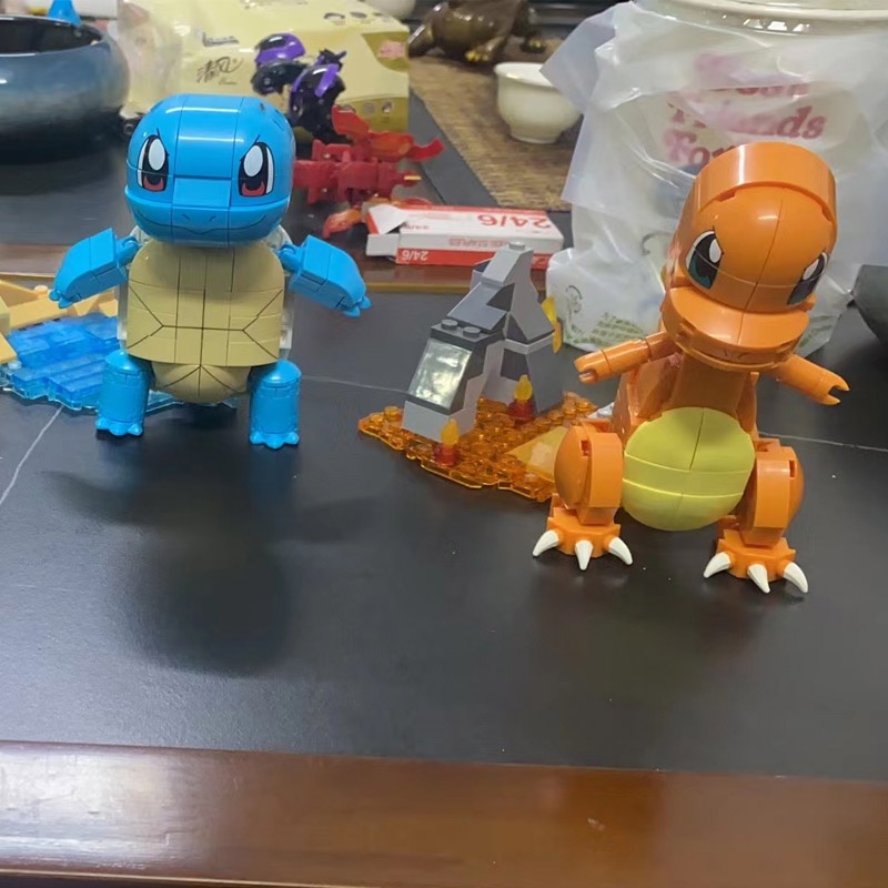 Mega Pokémon Building Blocks Pikachu Charmander Squirtle Bulbase Blocks ...