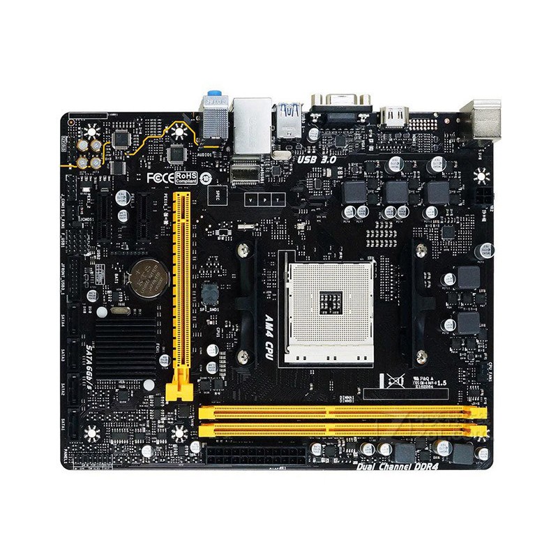 USED Biostar A320MH AM4 small board DDR4 memory for AMD Ryzen 1-5 ...