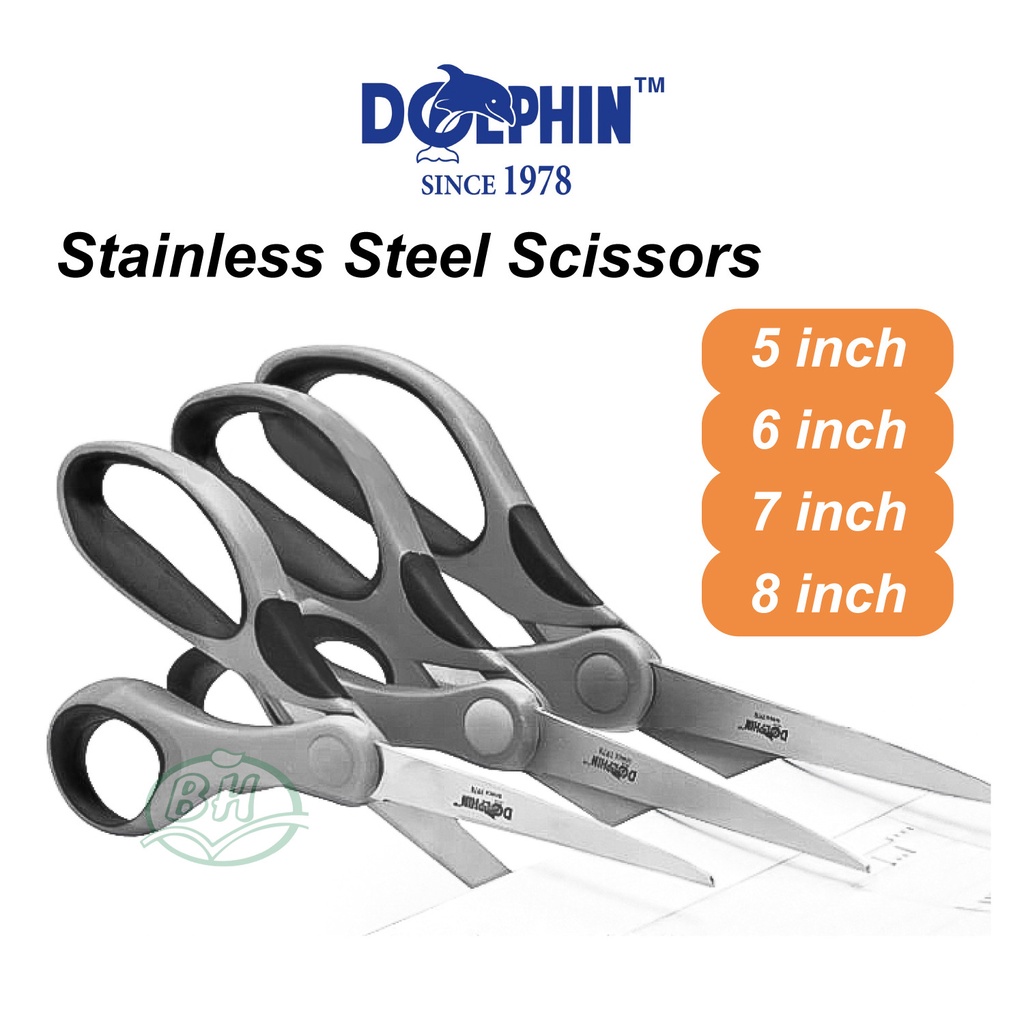 5”/6”/7”/8” Scissors Dolphin, Gunting Tahan Karat Rust-Resistance ...