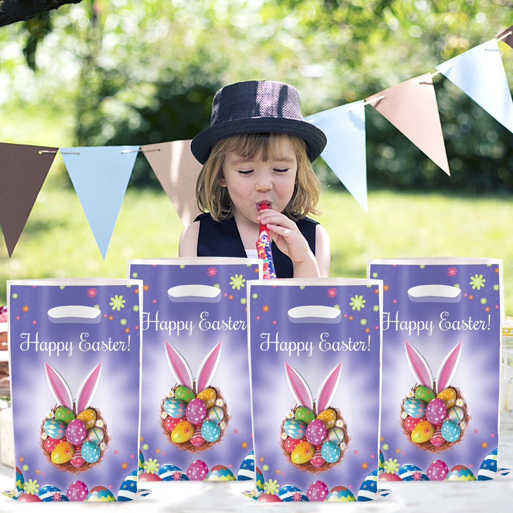 30Pcs Easter Gift Bags Bunny Loot Candy Bags Easter Goodies Bags Easter ...
