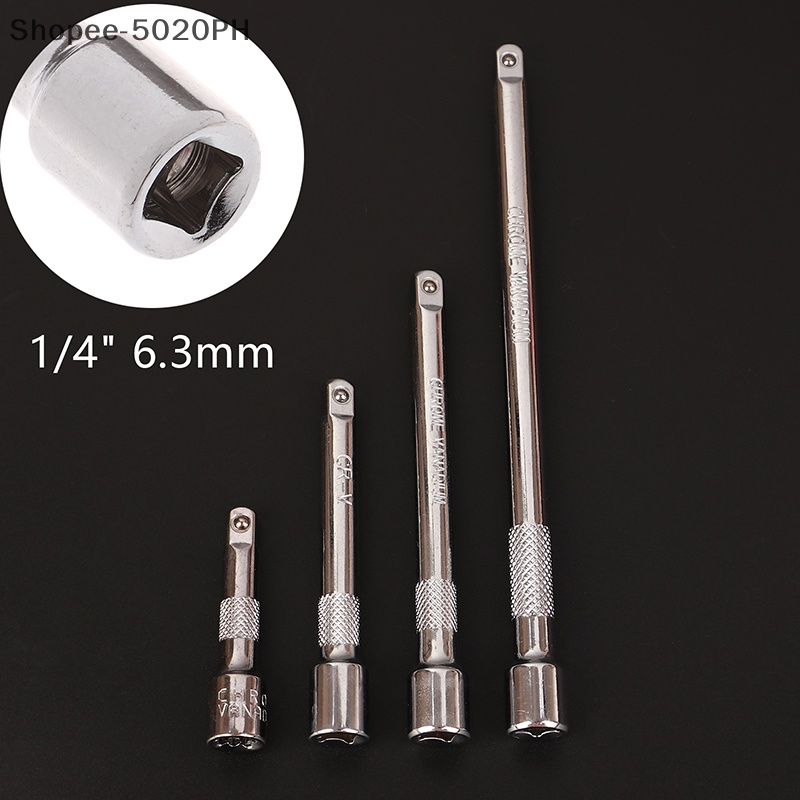 # Hardware # 50/75/100/150mm Long Extension Bar For 1/4" Sleeve Drive ...