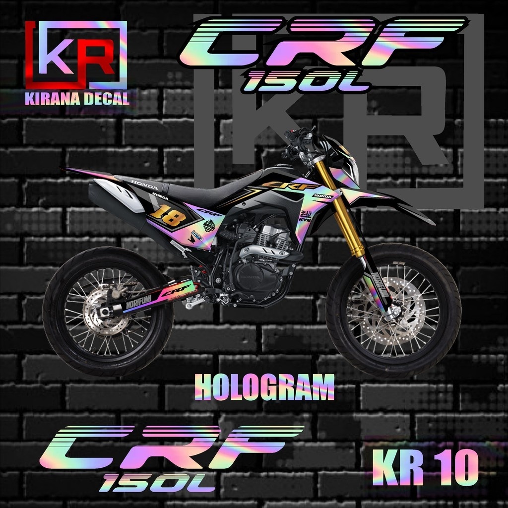Crf 150L Fullbody HOLOGRAM Decal - CRF 150L HOLOGRAM Sticker Dekal KRs 10l Design | Shopee ...