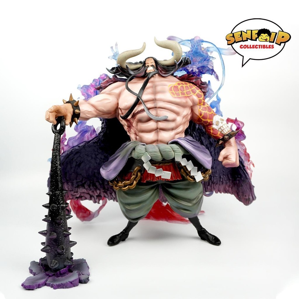 HQKO One Piece Four Emperors Kaido Statue PVC with Arms Standing Battle ...