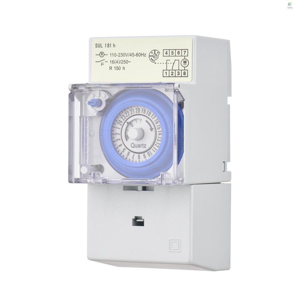 FLM Mechanical 24 Hours Timer Switch AC 110-230V 30 Minutes Interval 48 ...