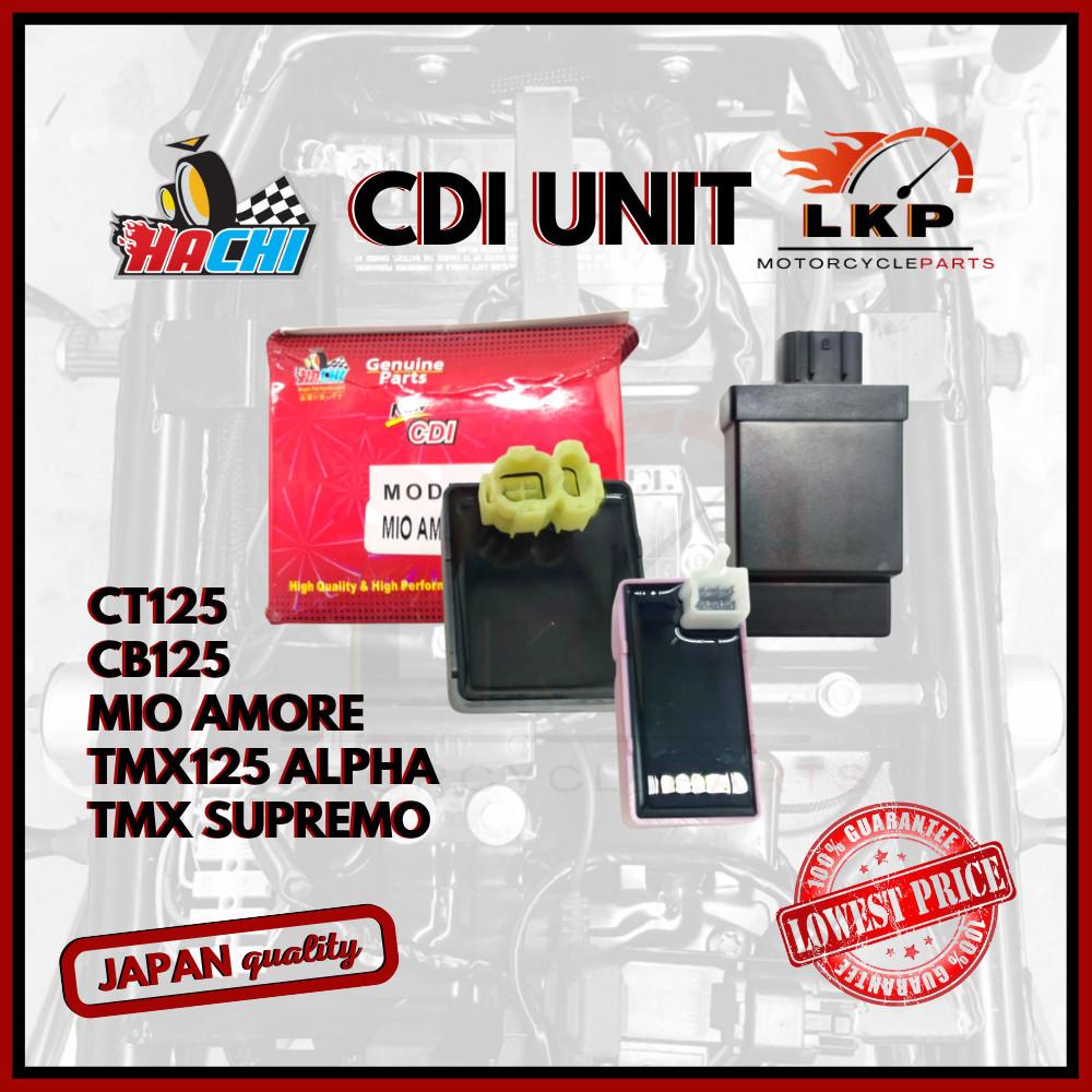 HACHI MOTORCYCLE CDI UNIT CT125/TMX SUPREMO/CB125/MIO AMORE MOTORCYCLE ...
