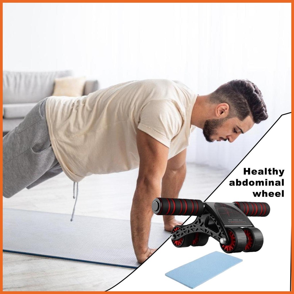 Ab Roller Wheel Rebound Abdominal Roller 4-Wheel Ab Rollers Wheel Kit ...