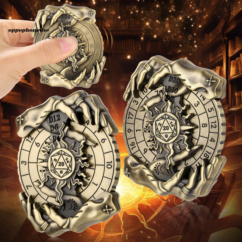 OPPO Metal Dnd Dice Spinner Precision Gaming Dice Tool Dragon Metallic ...