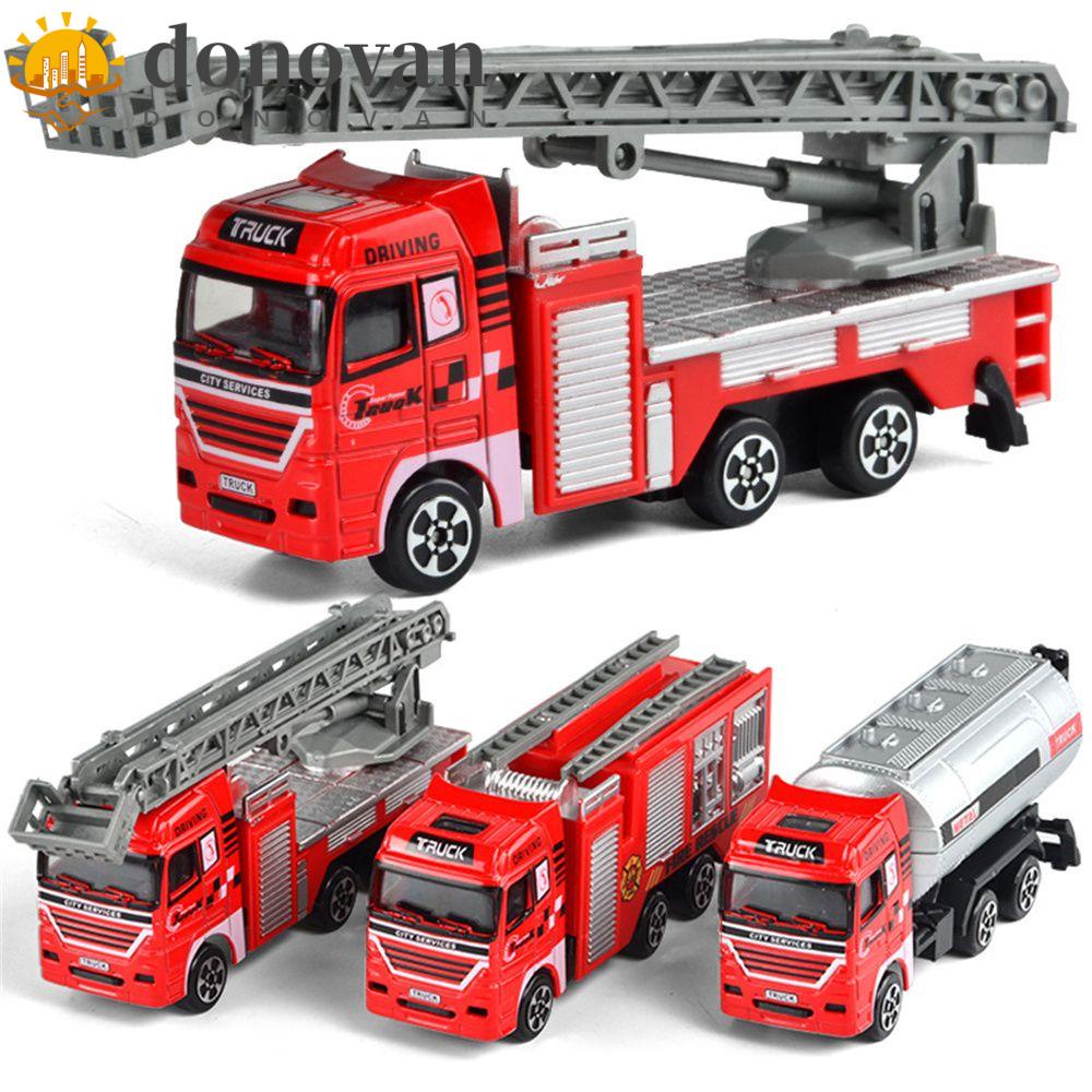 DONOVAN Firetruck Car Mini Gifts Toddlers Child Vehicle Set Car Play ...