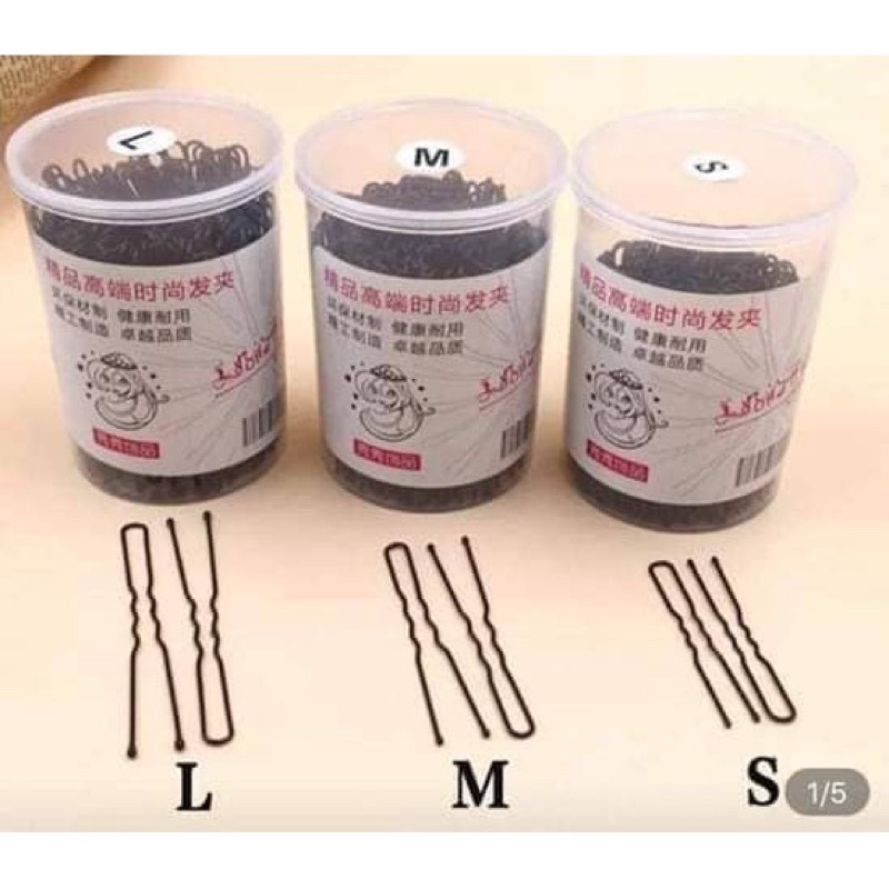 U-pin plastic box pins of all sizes, box of about 200 pieces | Shopee ...