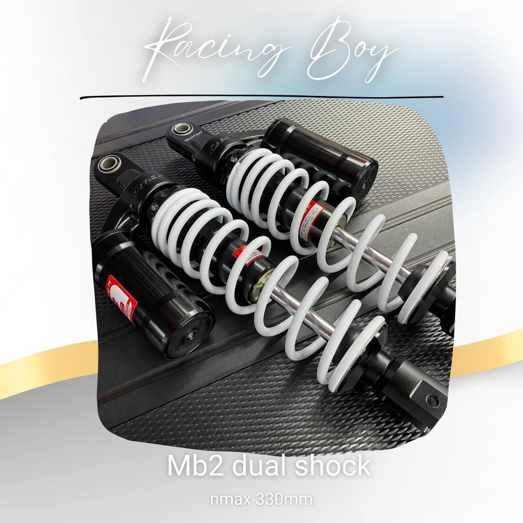 rcb mb2 series dual shock absorber nmax v1 330mm white black | Shopee ...