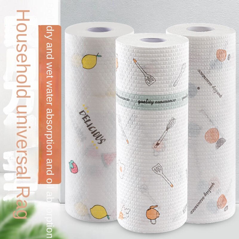Household Oil-absorbing Paper Disposable Cleaning Wet and Dry Kitchen ...