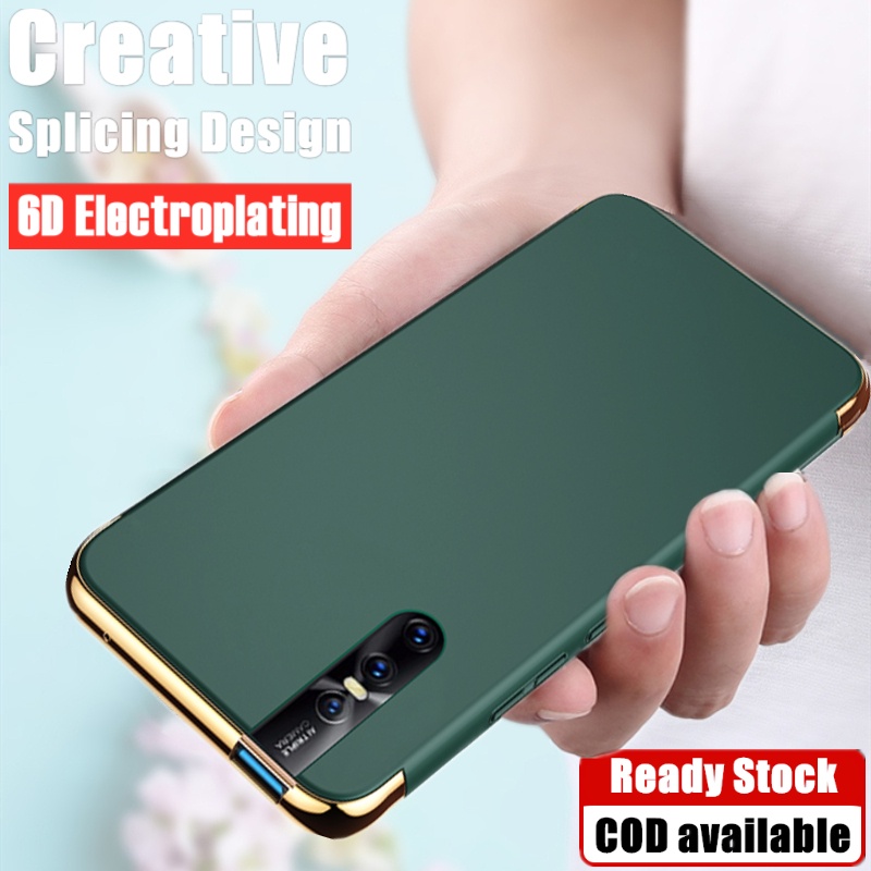 For Vivo V15 Pro 1818 Matte Finish Splicing Design Sturdy Hard Cell ...