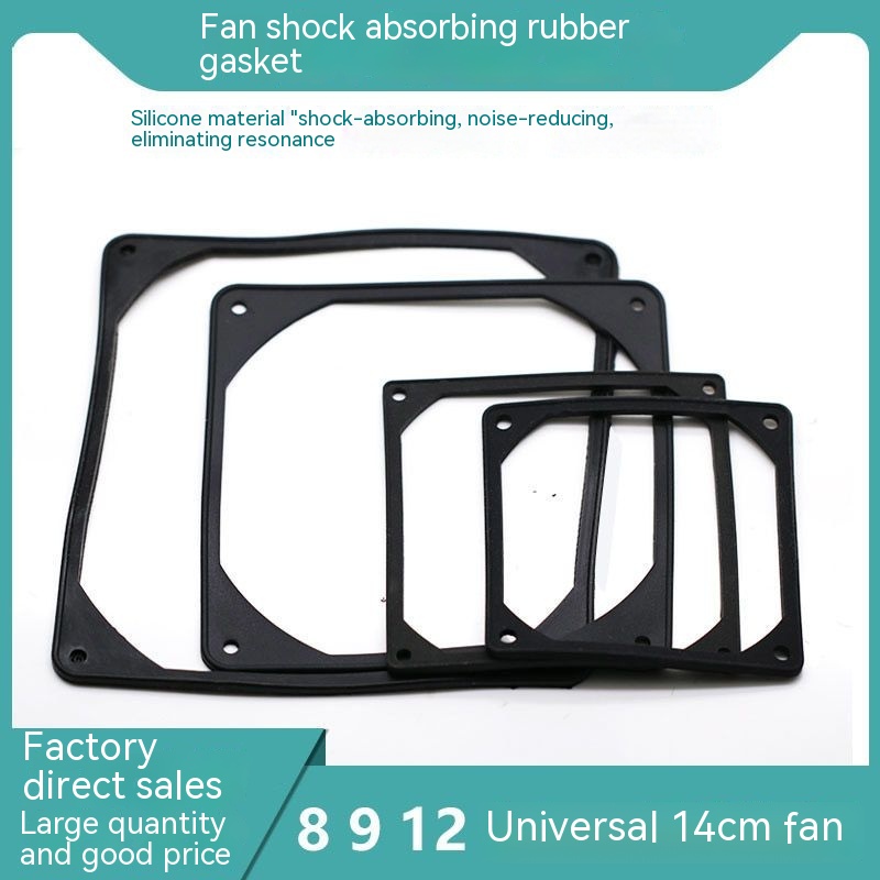 Chassis Fan Damping Gasket Silicone Thick Pad Shock Absorber Ring 8 9 ...