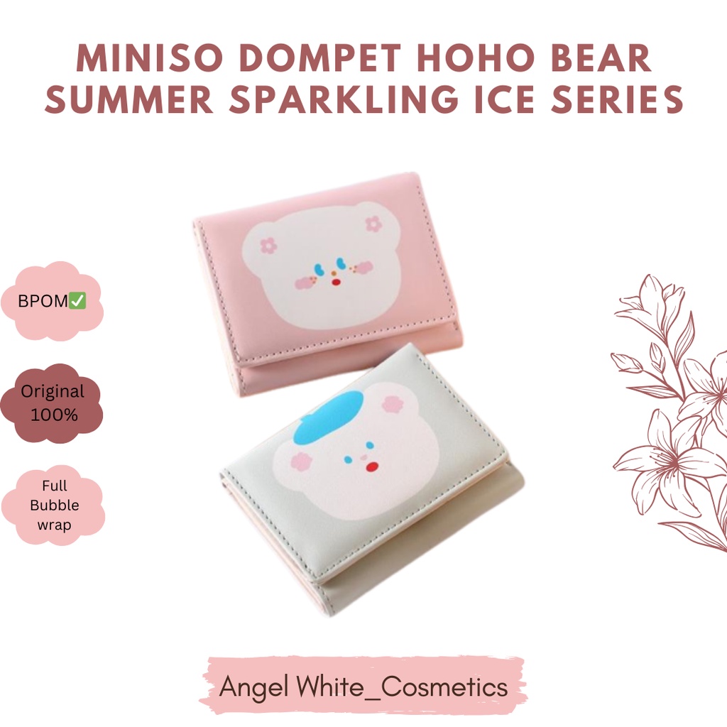Miniso Wallet HOHO BEAR SUMMER SPARKLING ICE SERIES | Shopee Philippines
