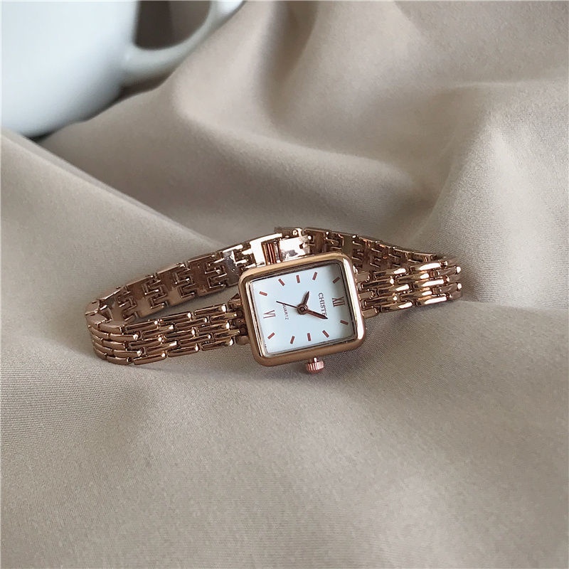 Niche Design Light Luxury Retro Small Square Watch Watch Female Style Korean Version Simple ...