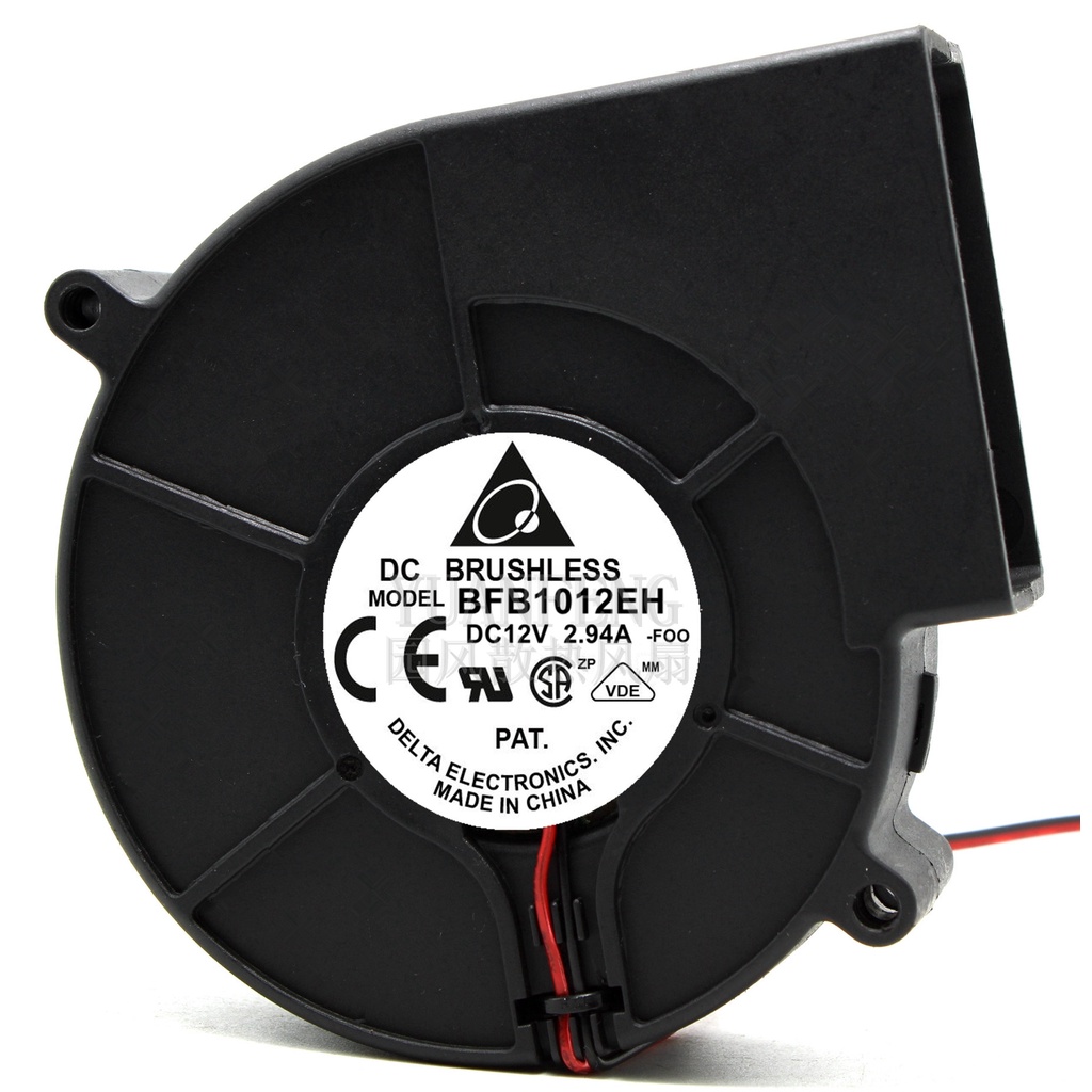 Delta 9733 BFB1012EH 12V 2.94A High Air Volume Blower Turbo Cooling Fan ...