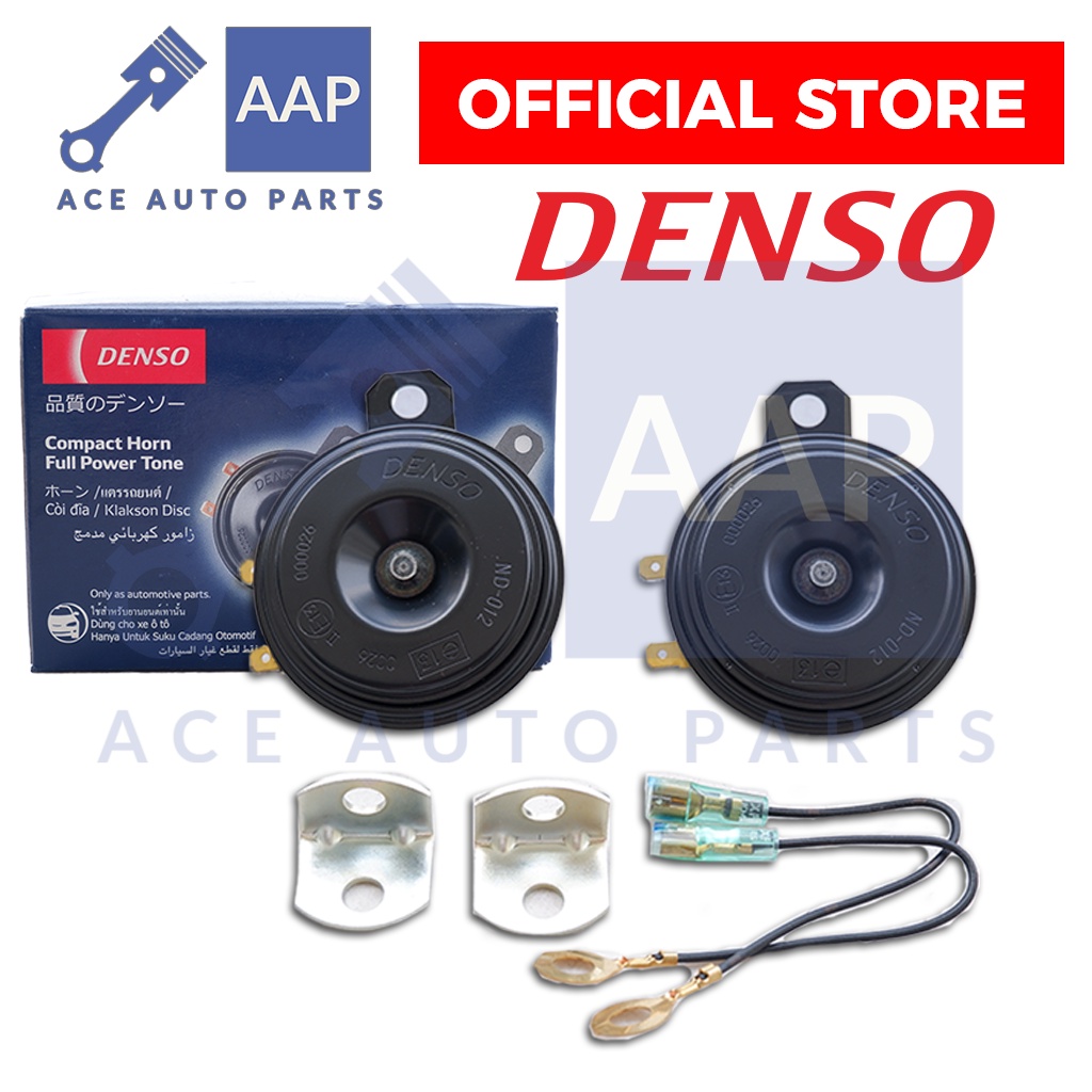 DENSO Original Car and Motorcycle Dual Compact Horn Power Horn Disc ...