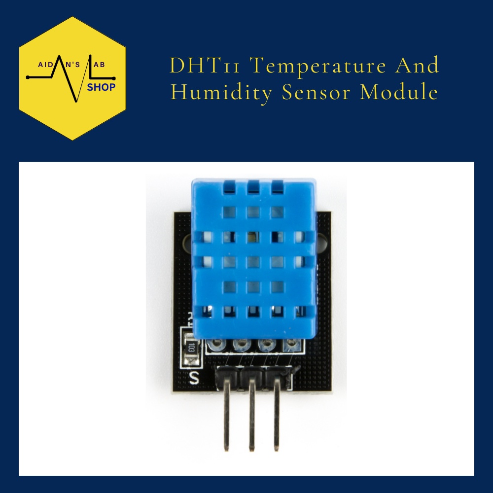 DHT11 Temperature And Humidity Sensor Module | Aidans Lab | Shopee ...