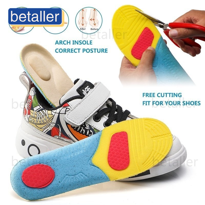 Kids Flatfoot Orthotics Arch Support Baby Shoe Insoles Boy Girl Sport ...