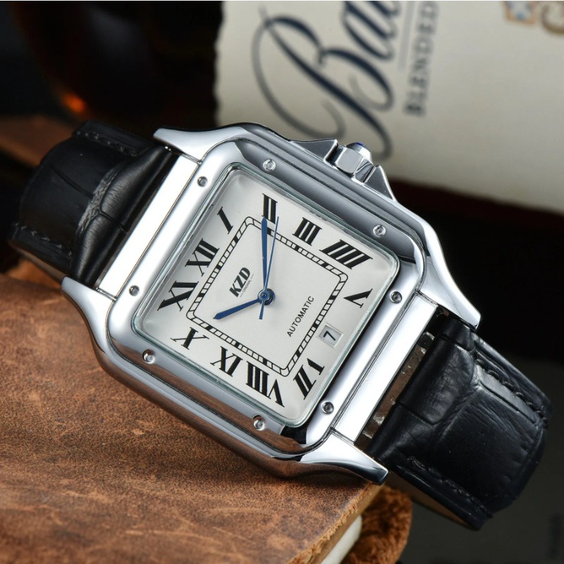 Fantastic Original Brand C Watches for Men Blue Hands Luxury Square ...