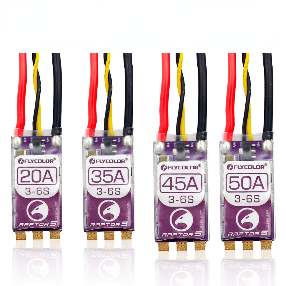 FLYCOLOR RAPTOR5 3-6S Brushless Speed Controller Dshot Proshot for RC FPV Racing Drone Multi ...