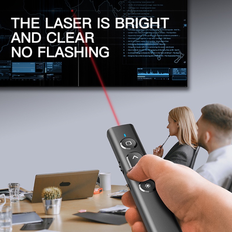Wireless Presenter Remote Clicker Presentation USB Control Laser ...