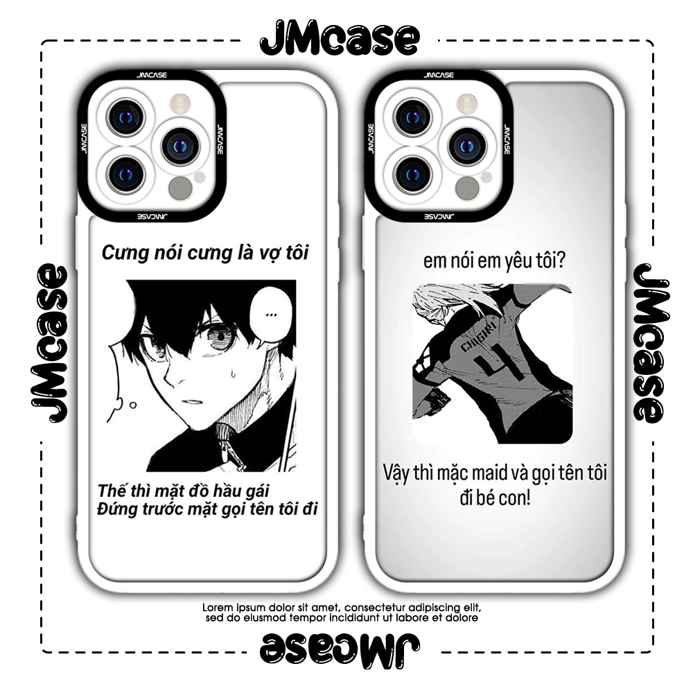 Jmcase Blue Lock Isagi Chigiri Anime Manga Square Edge iphone Case 7 ...