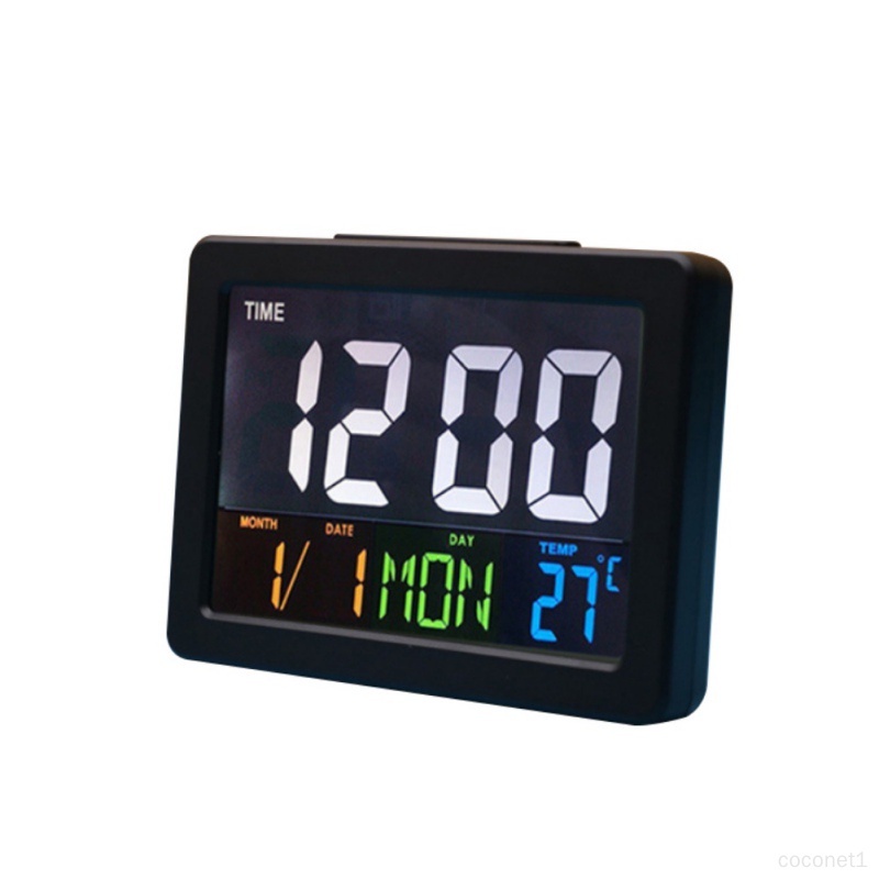 Colorful Large Digital Display Students Alarm Clocks, LED Electronic ...