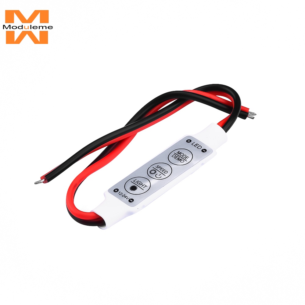 LED Strip Light Controller 12V Single Color Brightness Dimmer Led Strip ...