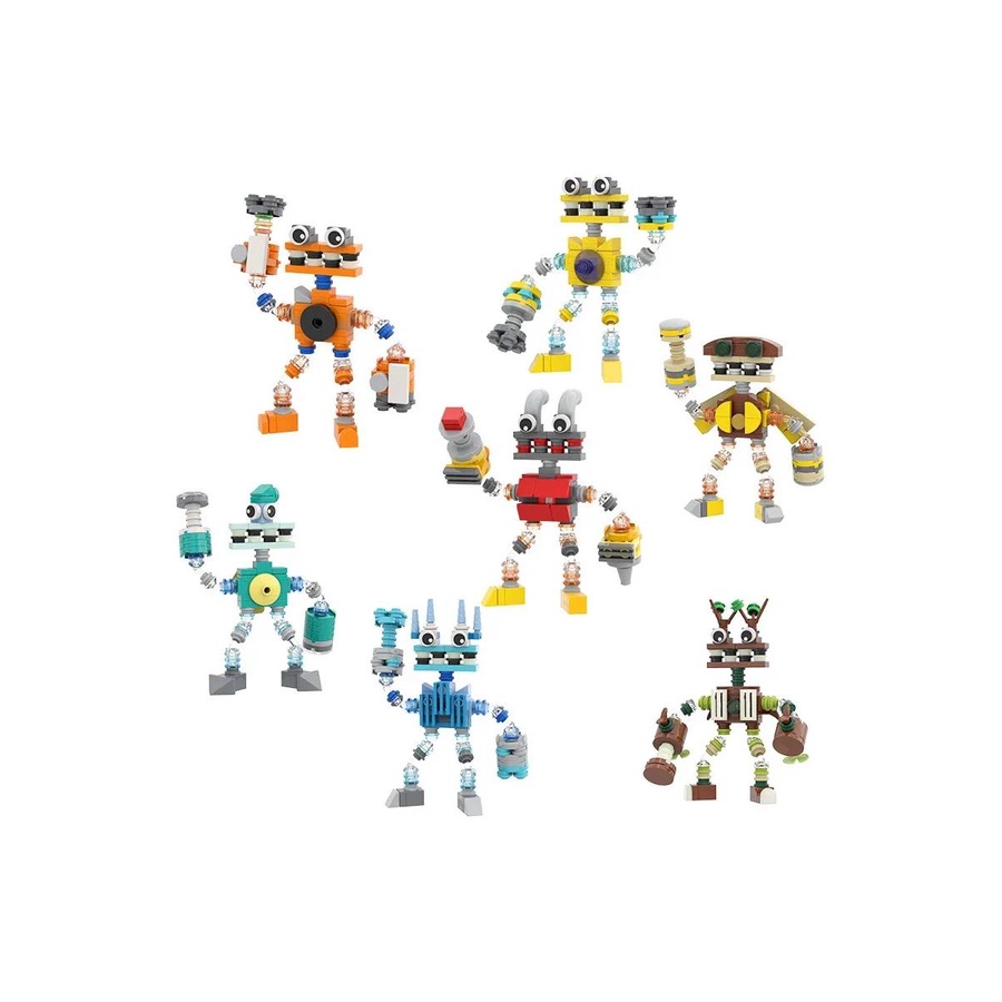 My Singing Music Chorus Wubbox Robot Figures Building Blocks Set Cute ...