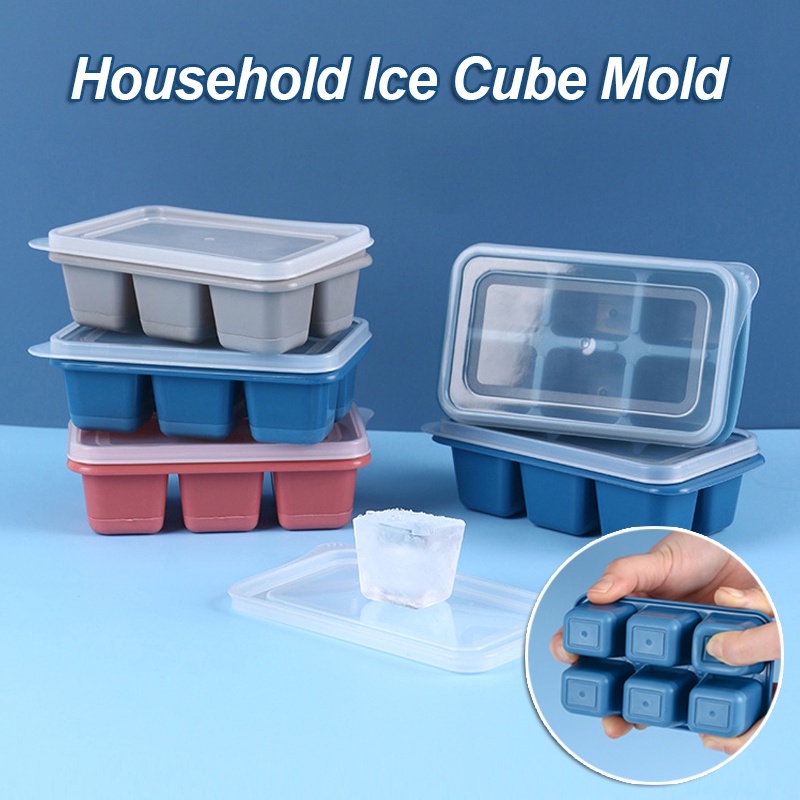 Silicone Ice Cube Box / Refrigerator Ice Ball Maker / Six Grids Ice ...