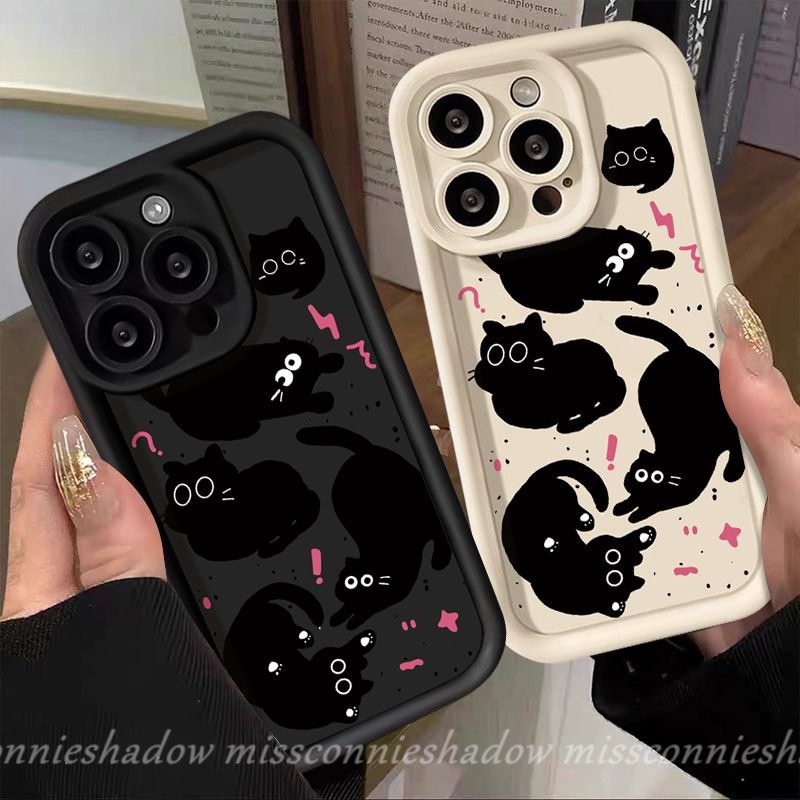 Curious Cute Black Kitten Case For Infinix Smart 8 7 Tecno Spark 20c 10 10c Pro 20 20c Go 2023